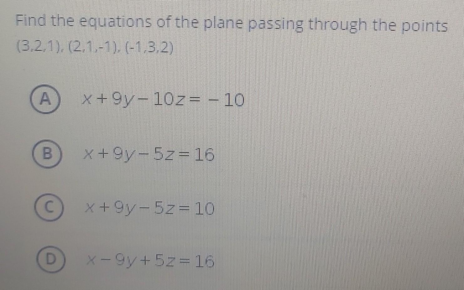 Solved Find the equations of the plane passing through the | Chegg.com