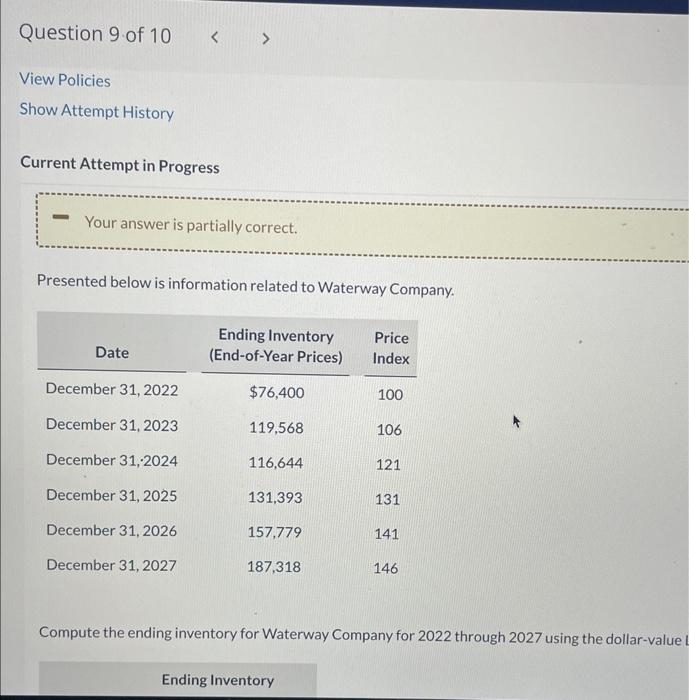 Solved View Policies Show Attempt History Current Attempt in | Chegg.com