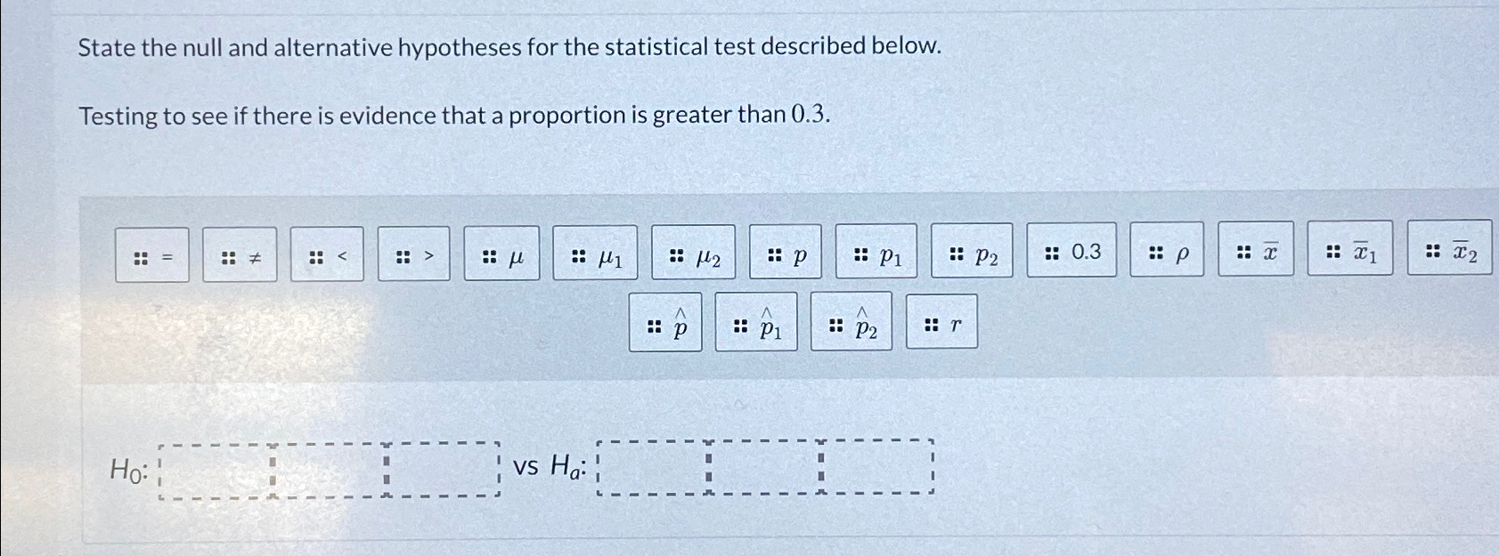 Solved State the null and alternative hypotheses for the | Chegg.com
