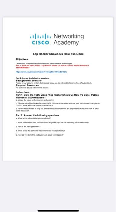 Solved Cisco Cyberops Lab 18 - Understanding the cyber kill | Chegg.com