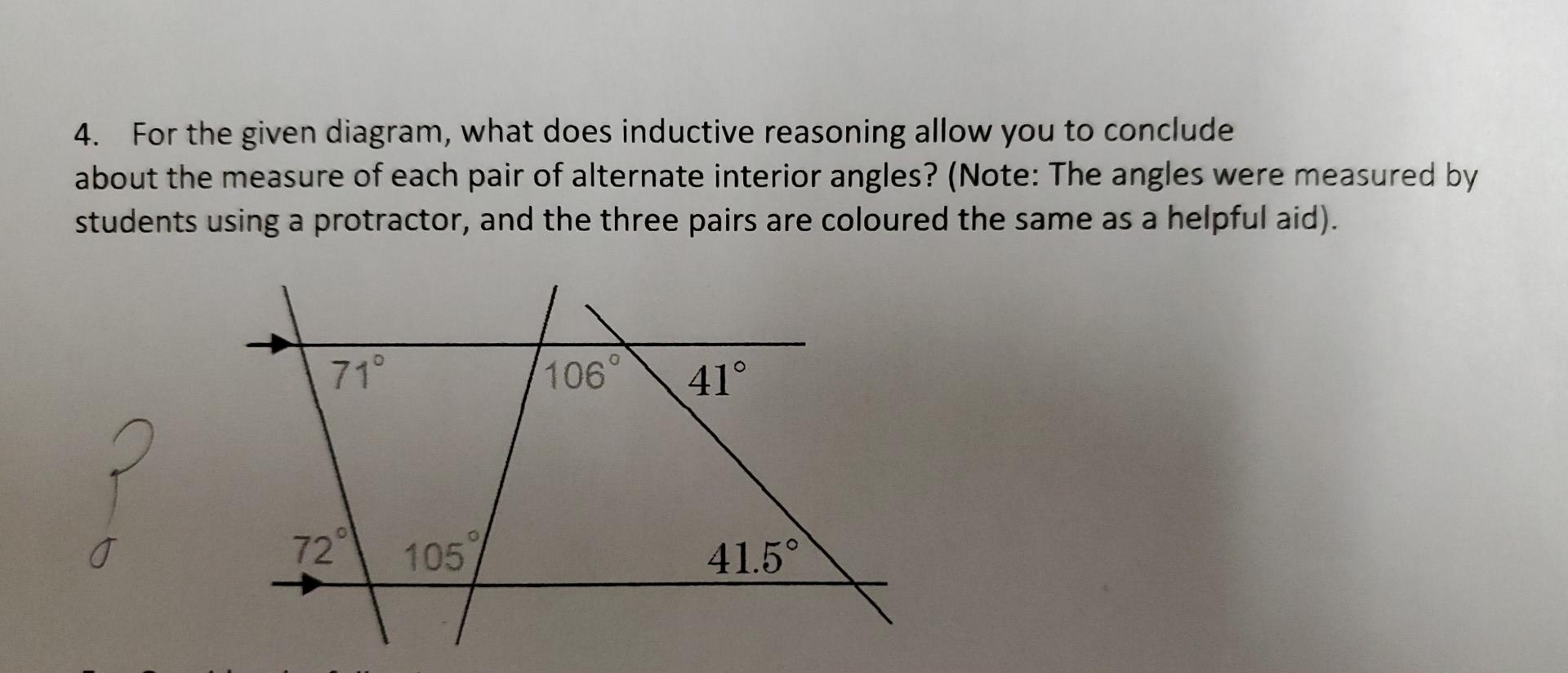 Solved 2. Use inductive reasoning to determine the possible | Chegg.com