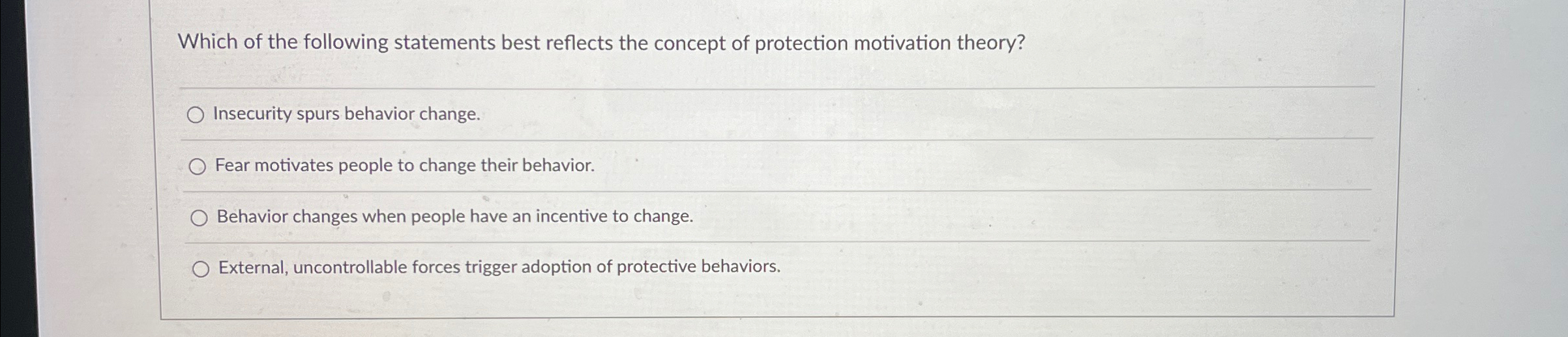 Solved Which of the following statements best reflects the | Chegg.com