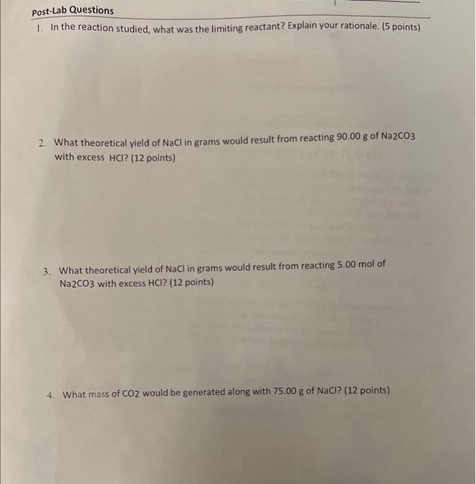 Solved Table 2 Calculated Data (5 points each) | Chegg.com