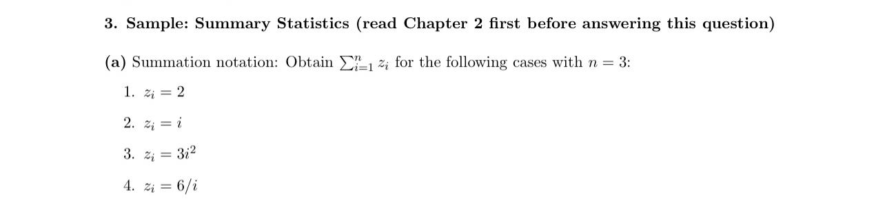 Solved Sample: Summary Statistics (read Chapter 2 ﻿first | Chegg.com