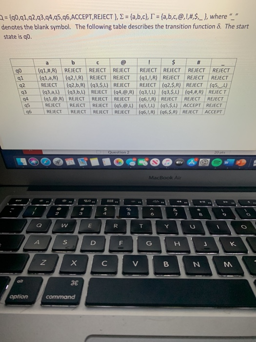 Suppose the current configuration of this Turing | Chegg.com