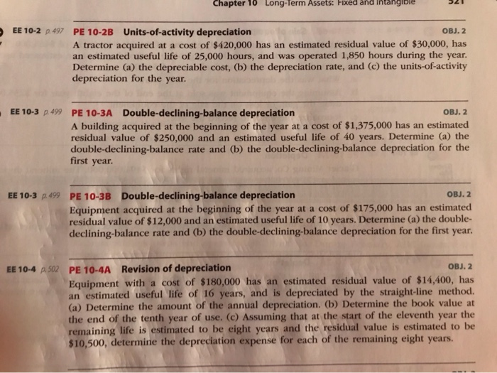 Solved Chapter 16 Long-Term Assets: Fixed and intangible EE | Chegg.com