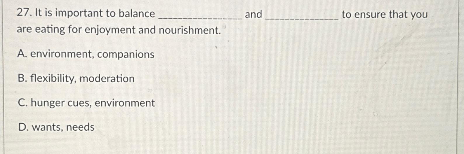 Solved It is important to balance and to ensure that you are | Chegg.com