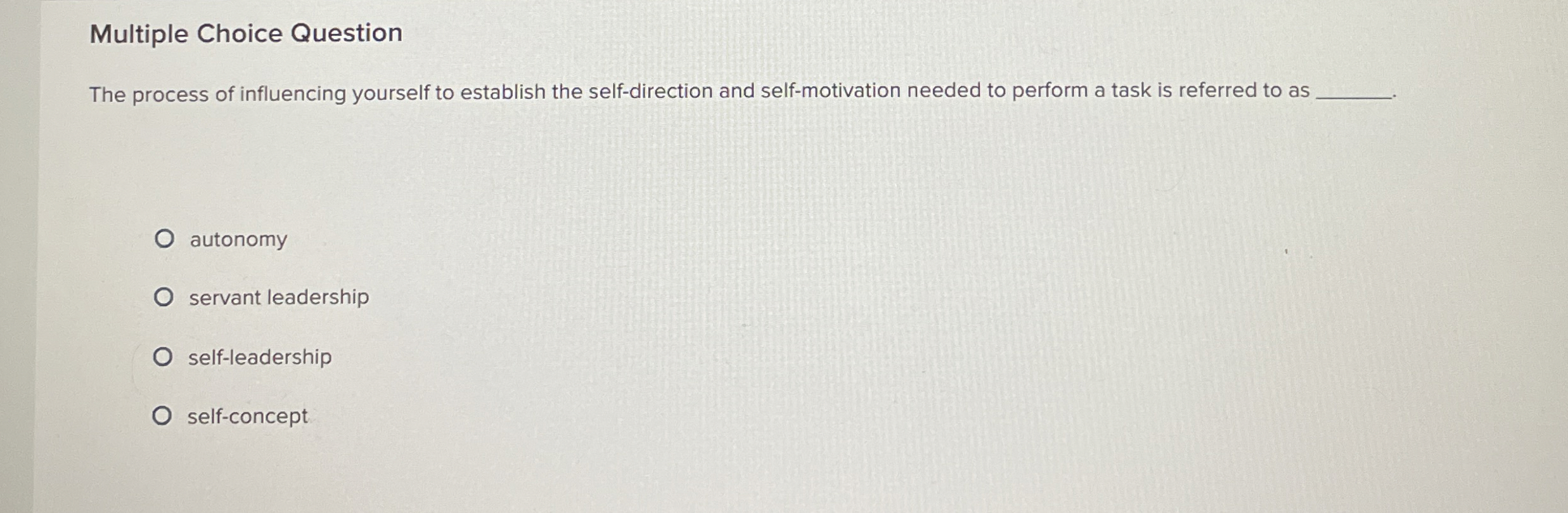 Solved Multiple Choice QuestionThe process of influencing | Chegg.com