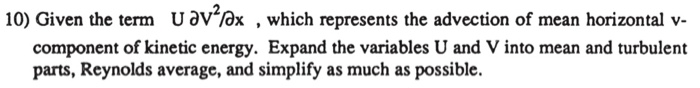 10) Given the term u av?fax , which represents the | Chegg.com