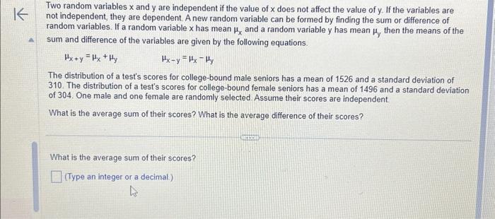 Solved Two random variables x and y are independent if the | Chegg.com