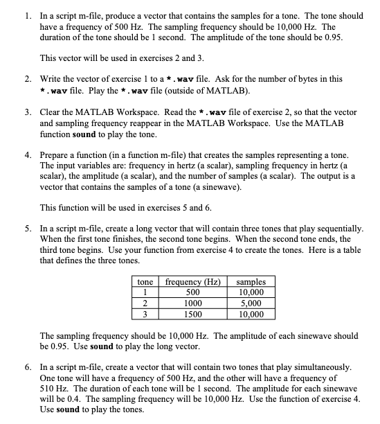 Solved In a script m-file, produce a vector that contains | Chegg.com