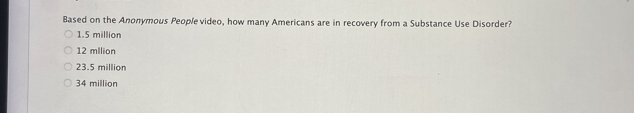Solved Based on the Anonymous People video, how many | Chegg.com