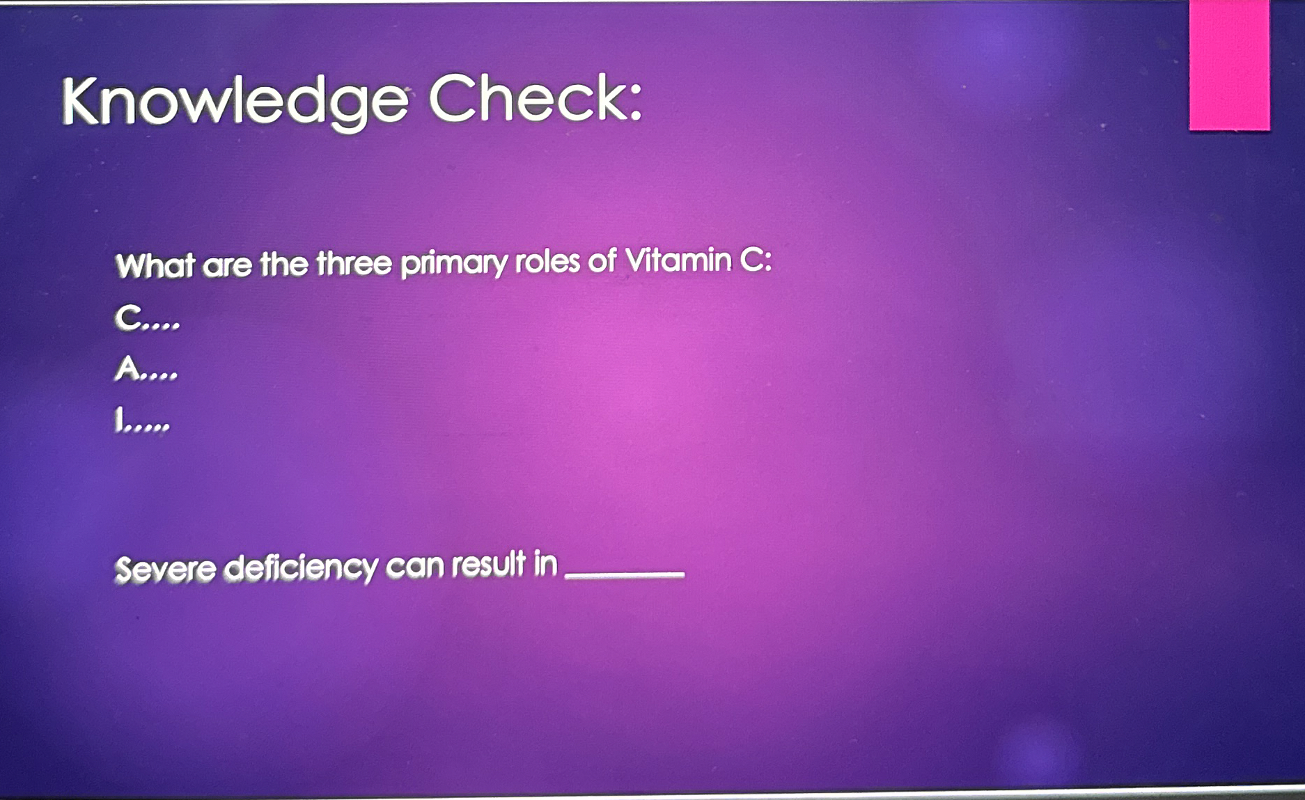 Solved Knowledge Check:What are the three primary roles of | Chegg.com
