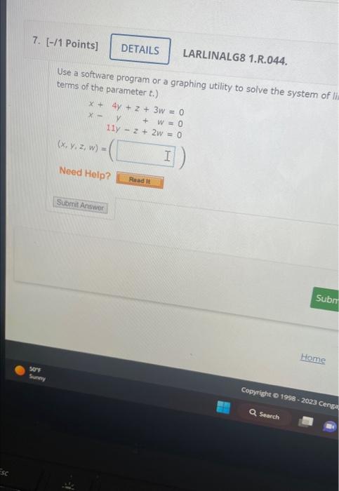 Solved Use a software program or a graphing utility to solve | Chegg.com