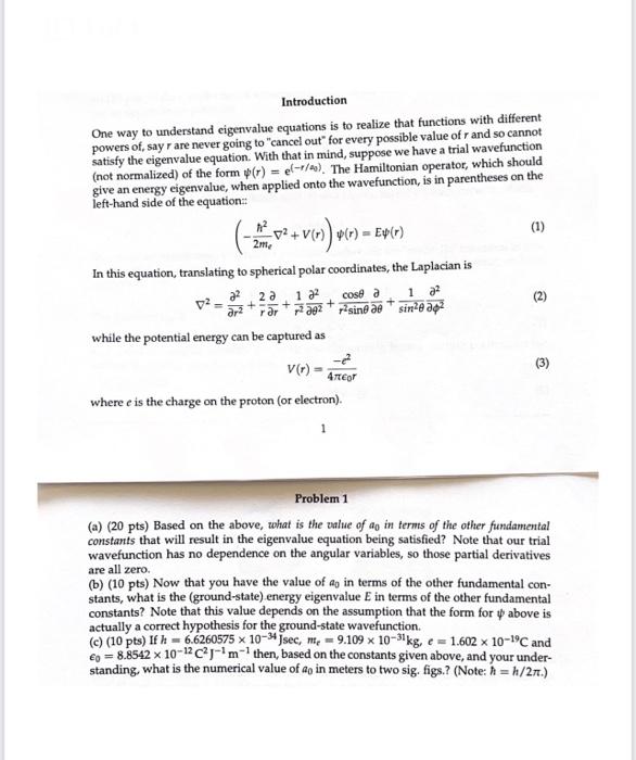 Solved One way to understand cigenvalue equations is to | Chegg.com