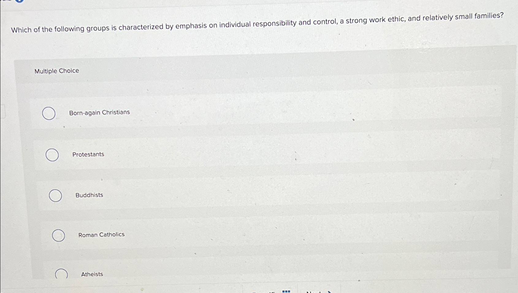 Solved Which of the following groups is characterized by | Chegg.com
