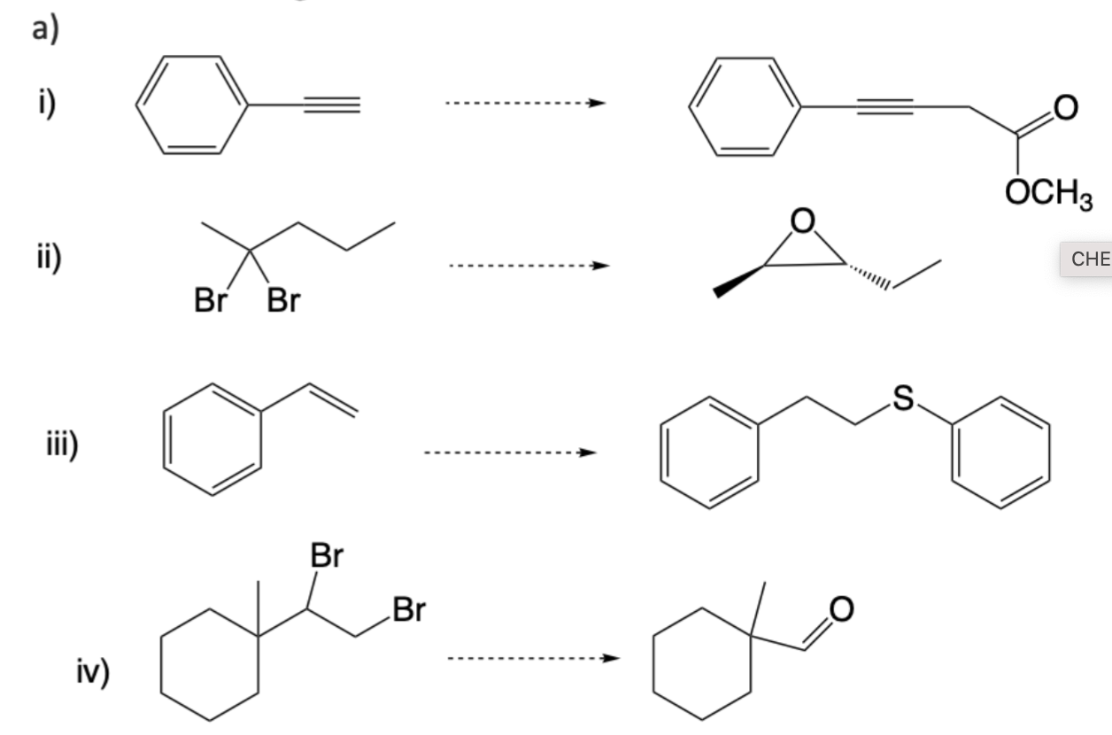 Solved Design a synthetic scheme using any reagents and | Chegg.com