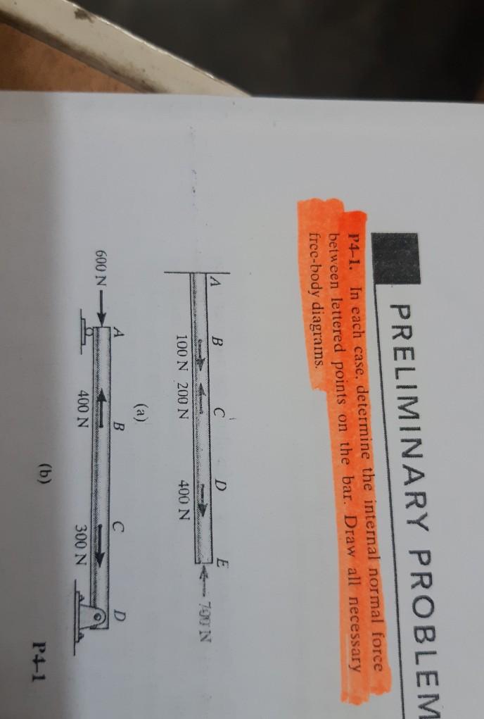 Solved PRELIMINARY PROBLEM P4-1. In each case, determine the | Chegg.com