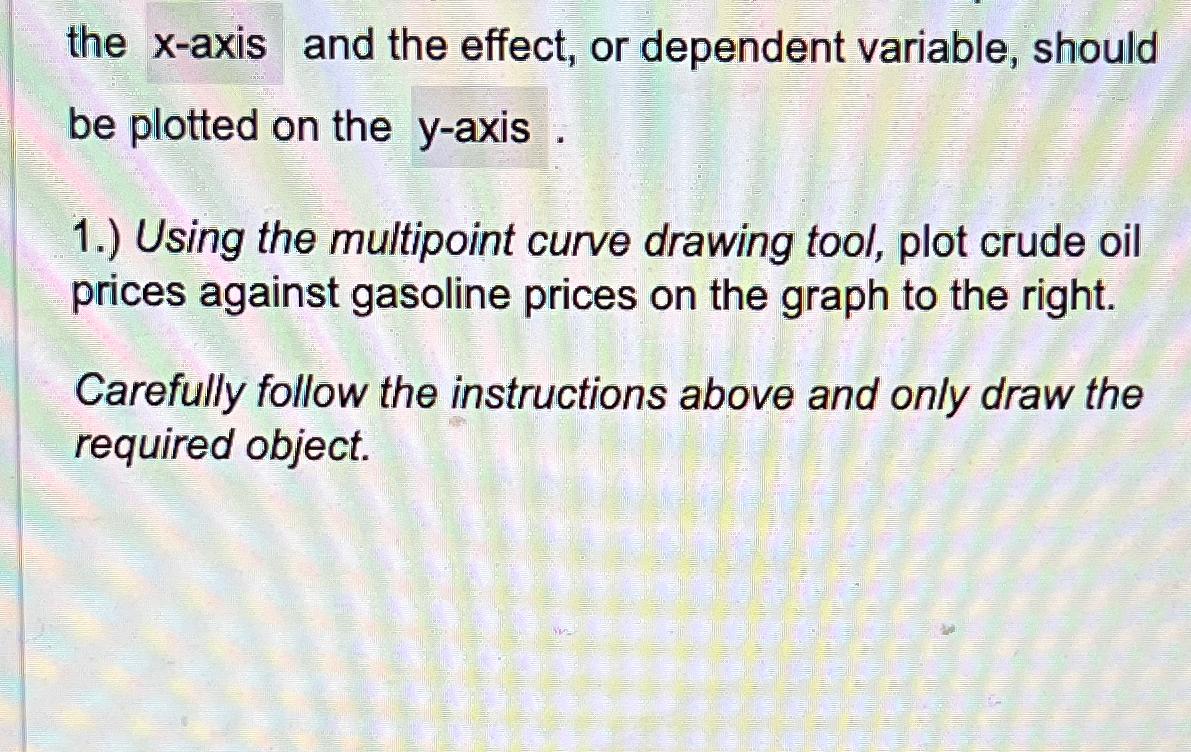 the x-axis and the effect, or dependent variable, | Chegg.com