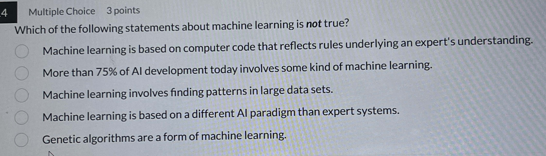 Solved 4Multiple Choice 3 ﻿pointsWhich of the following | Chegg.com
