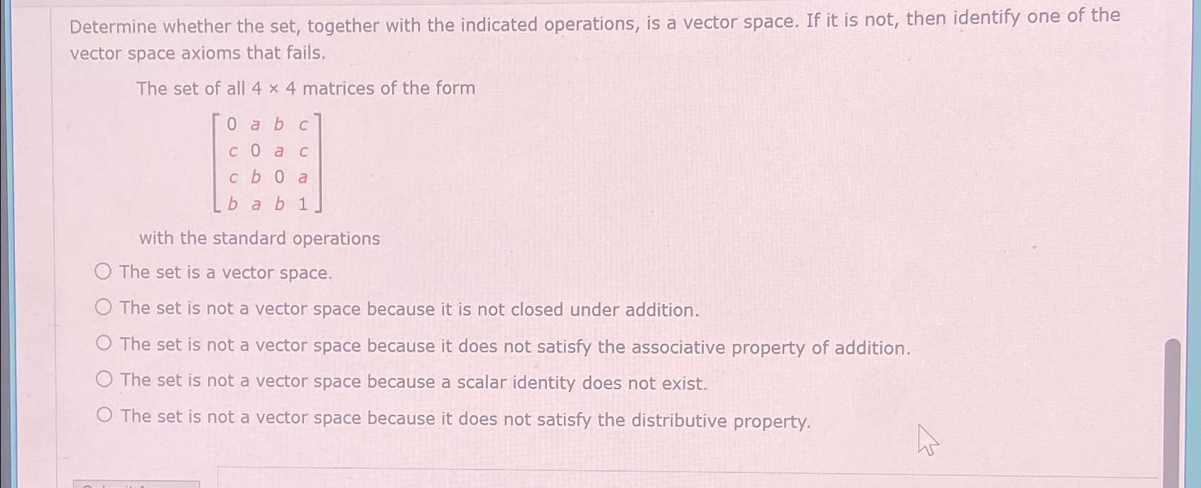 Solved Determine whether the set, together with the | Chegg.com