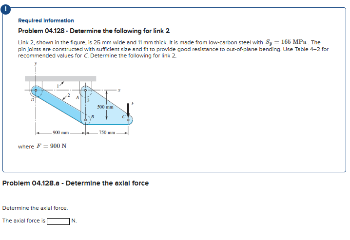Solved Required InformationProblem 04.128 - ﻿Determine the | Chegg.com