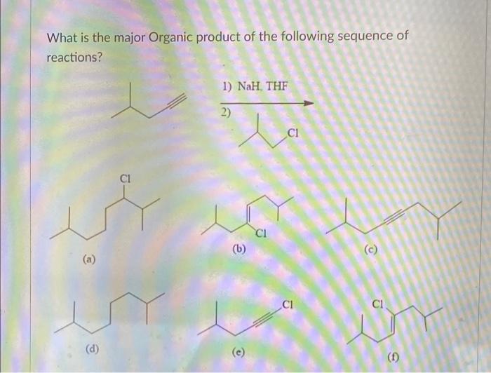 [Solved]: what is the major organic product of the following