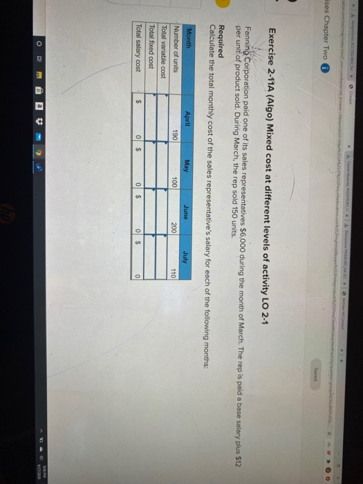 Solved ises Chapter Two Saved Exercise 2-11A (Algo) Mixed | Chegg.com