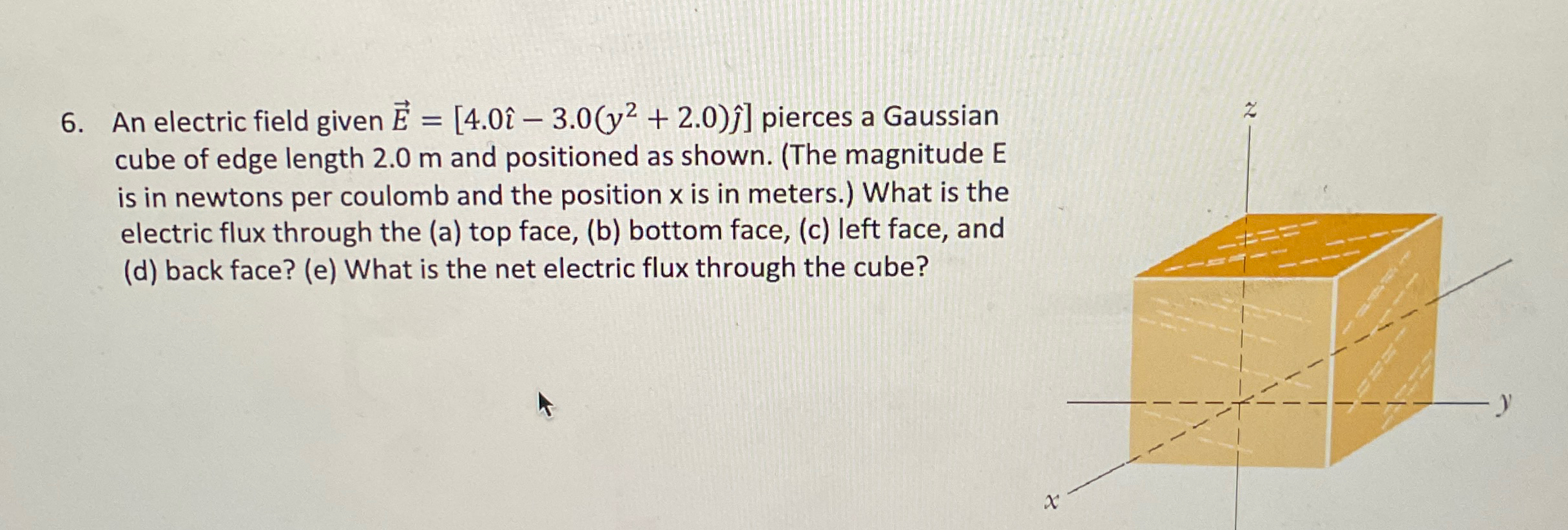 Solved An electric field given | Chegg.com