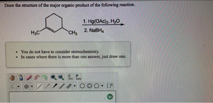 Solved Draw the structure of the major organic product of | Chegg.com
