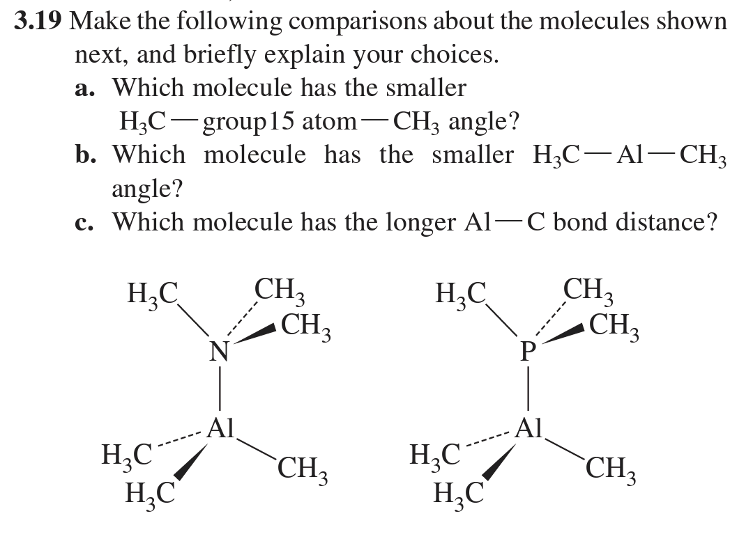 Solved 3.19 Make the following comparisons about the | Chegg.com