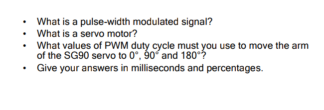 Solved What is a pulse-width modulated signal? What is a | Chegg.com