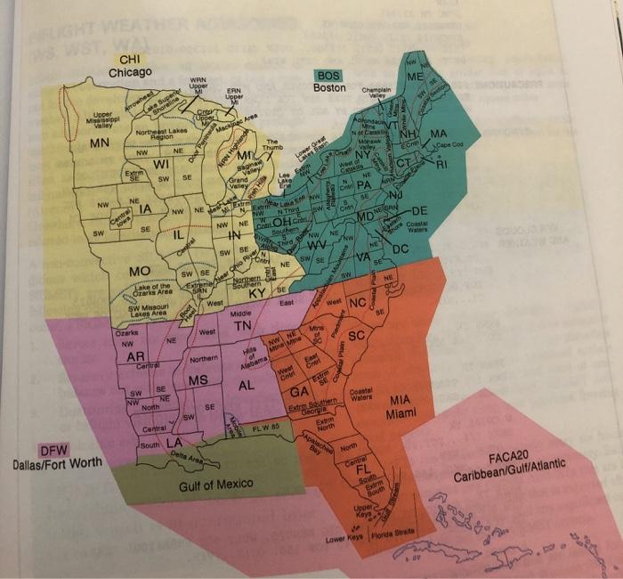 Obtain an Area Forecast (FA) in text format for one | Chegg.com
