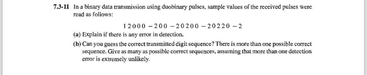 73 11 ﻿in A Binary Data Transmission Using Duobinary 