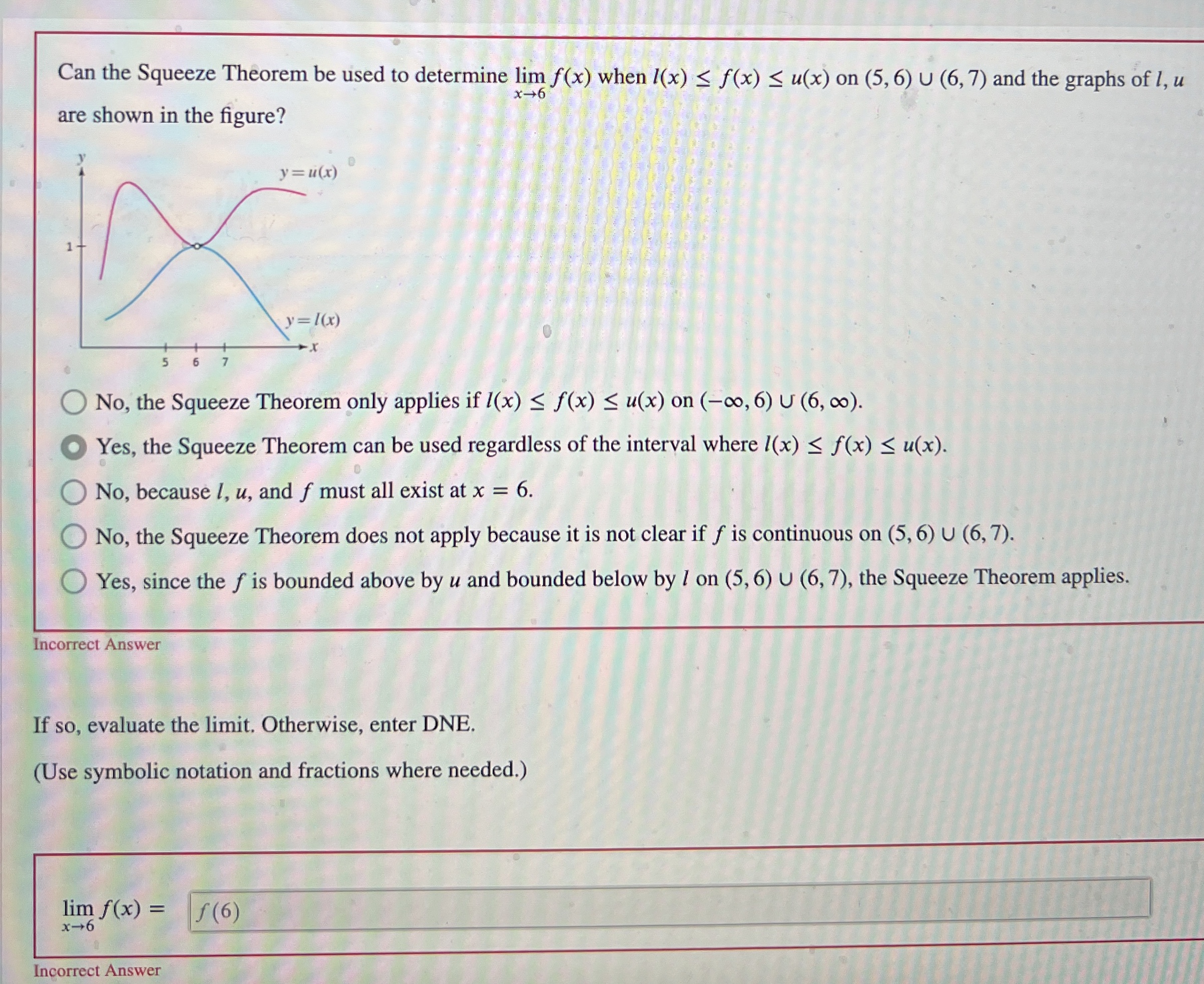 Solved Can the Squeeze Theorem be used to determine | Chegg.com