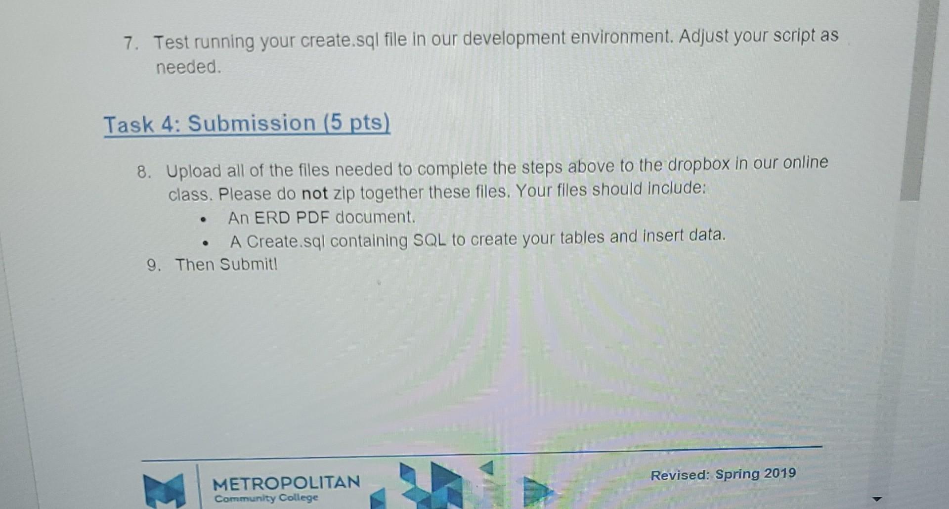 Solved Task 1: Create an ERD (15 pts) 1. Using the business | Chegg.com