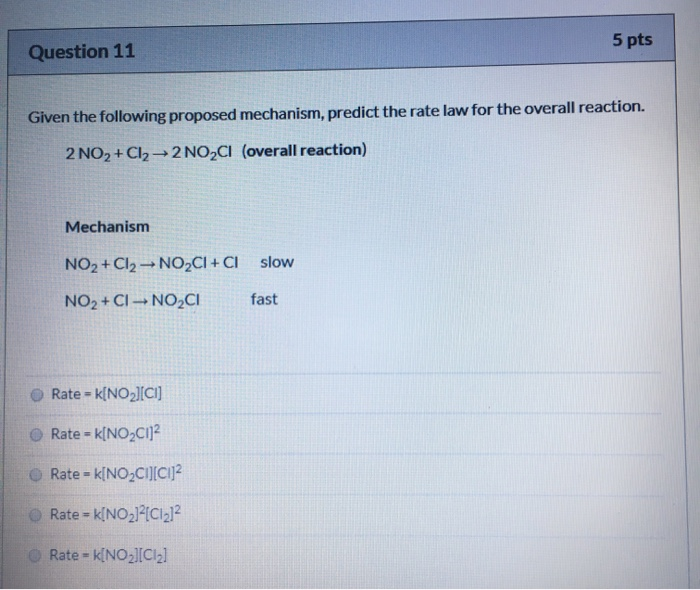 Solved Question 11 5 pts Given the following proposed | Chegg.com