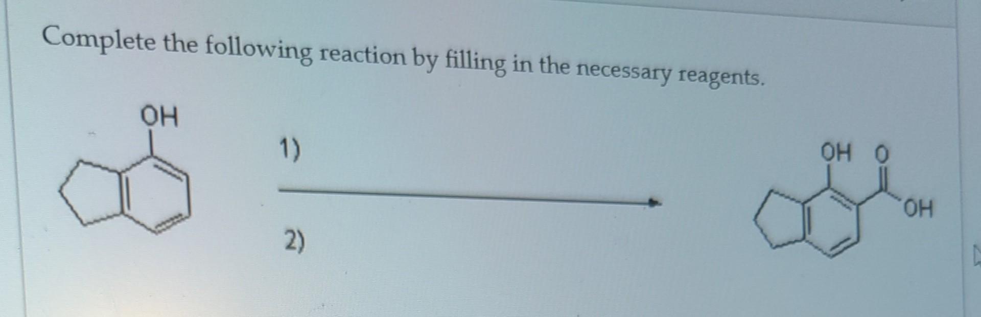 [Solved]: 3322 Complete the following reaction by
