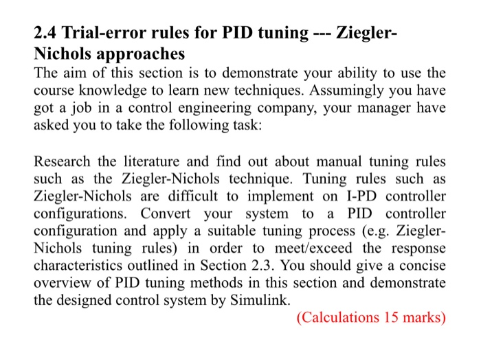 2.2 Controller Design An IPD Controller can be | Chegg.com
