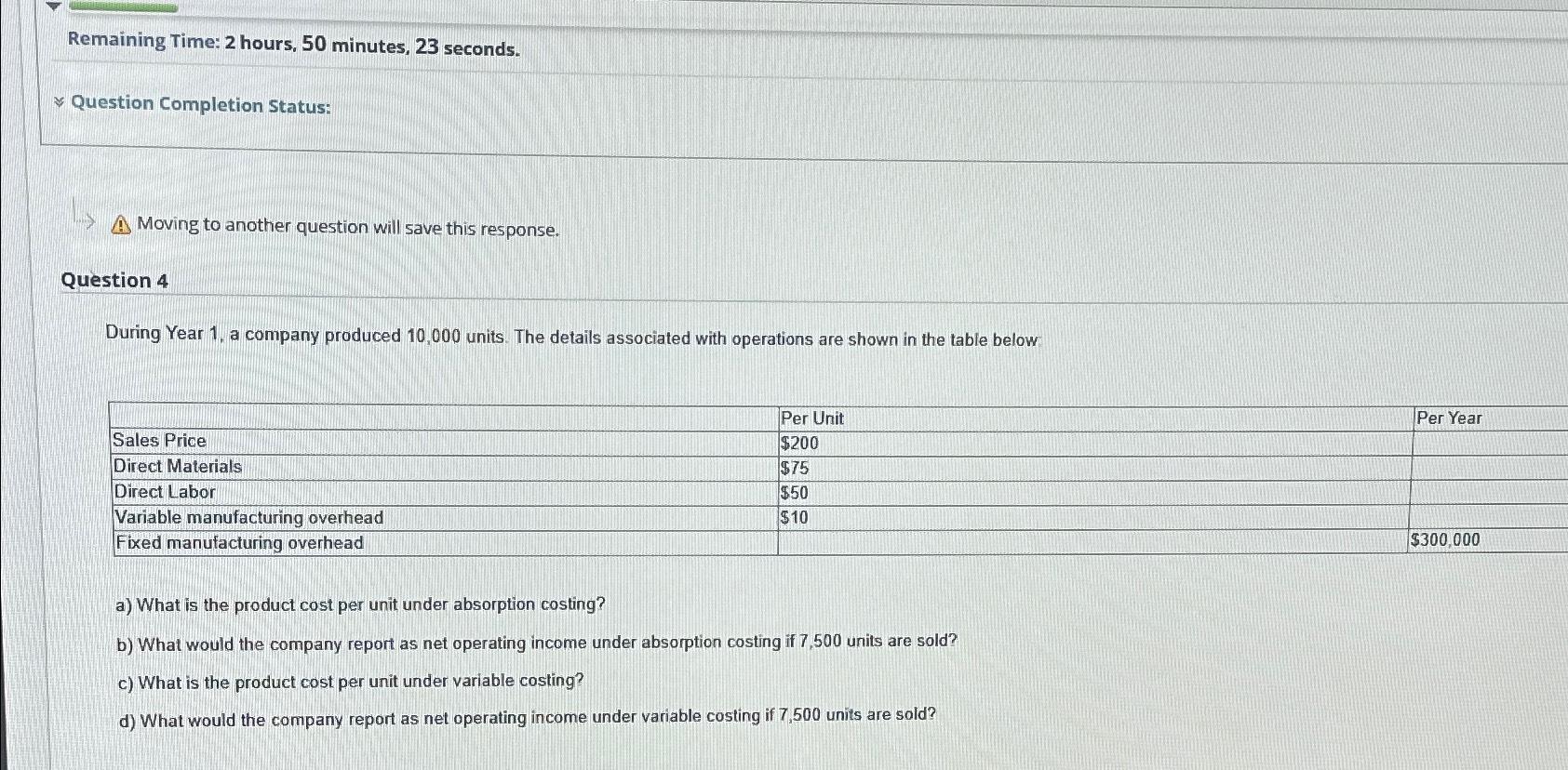 Solved Remaining Time: 2 hours, 50 minutes, 23 | Chegg.com Solved Remaining Time: 2 hours, 50 minutes, 23 | Chegg.com