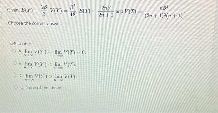 Solved Suppose that Y1,Y2,…Yn is a random sample of the | Chegg.com