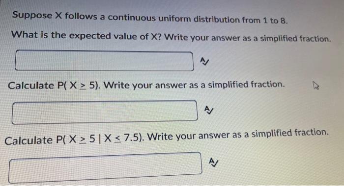 Solved Suppose X follows a continuous uniform distribution | Chegg.com