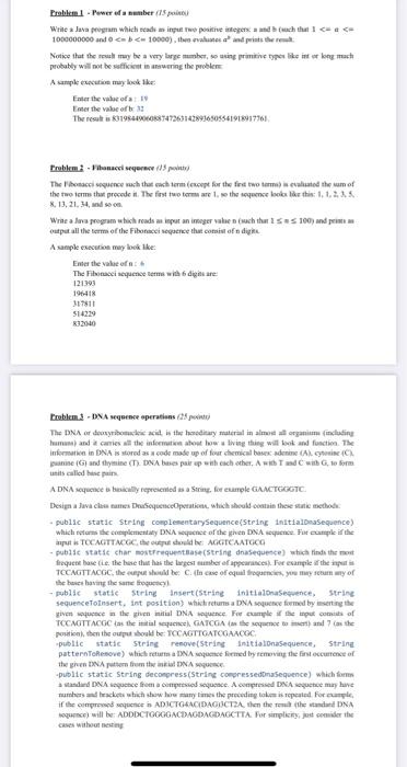 Solved Problem. Powered number (Spot Write Java program | Chegg.com