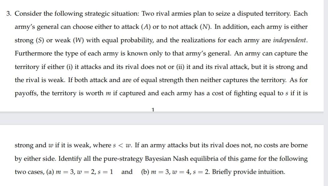 Solved 3. Consider the following strategic situation: Two | Chegg.com
