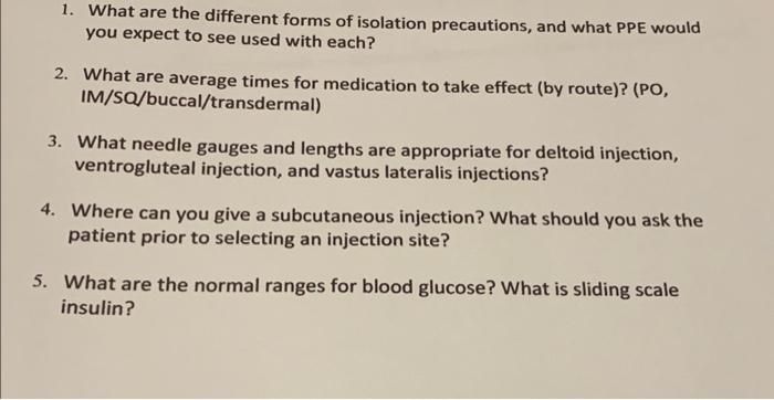 Solved 1. What are the different forms of isolation | Chegg.com