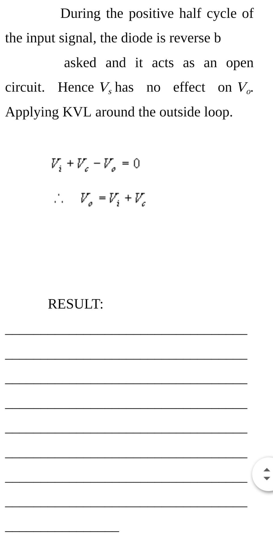 Solved 6 .CLAMPER - CIRCUITS Aim: To simulate a clamper | Chegg.com
