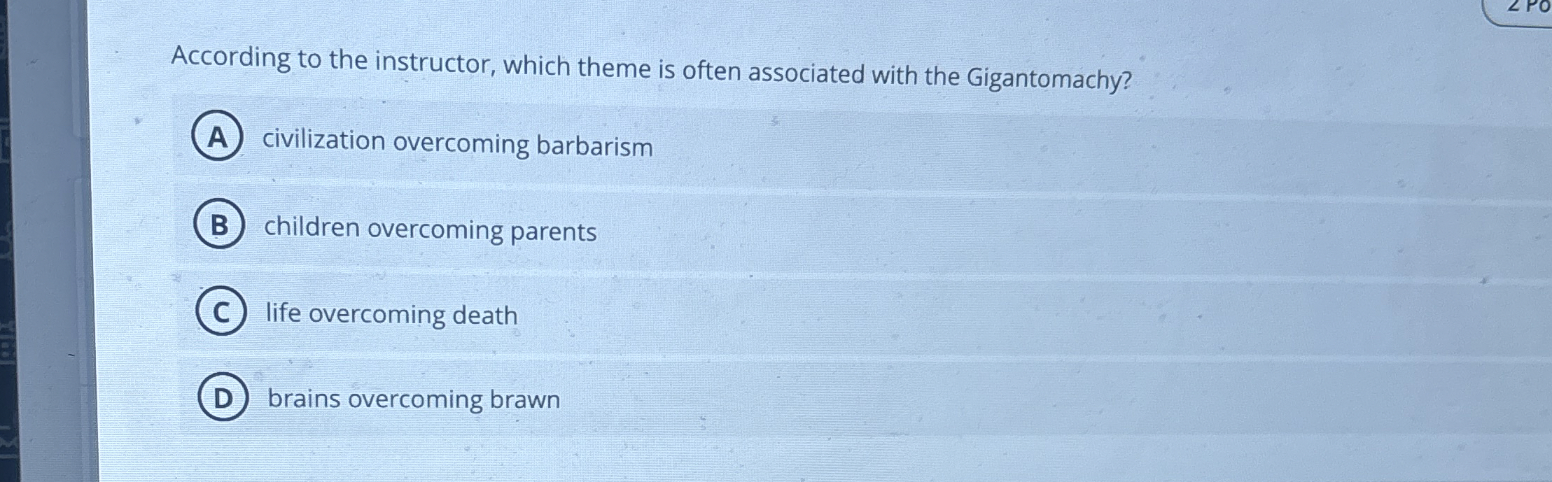 Solved According to the instructor, which theme is often | Chegg.com