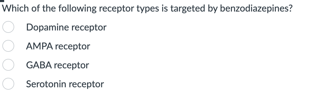 Solved Which of the following receptor types is targeted by | Chegg.com