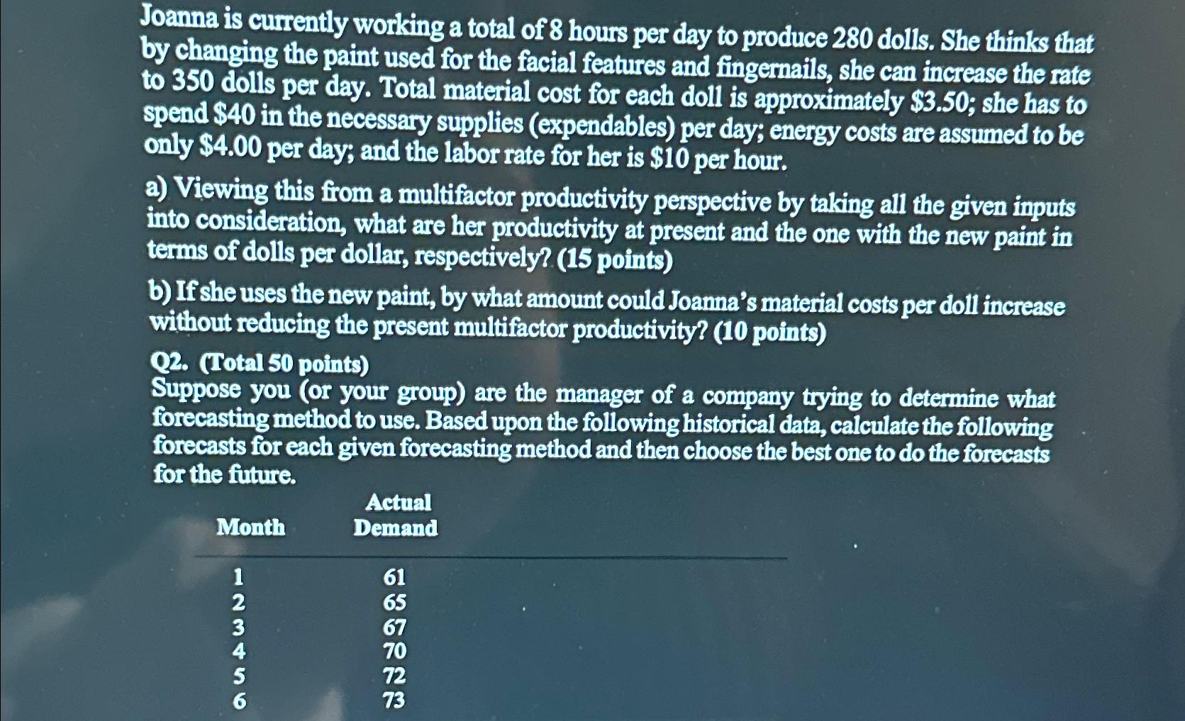 Solved Joanna is currently working a total of 8 ﻿hours per | Chegg.com