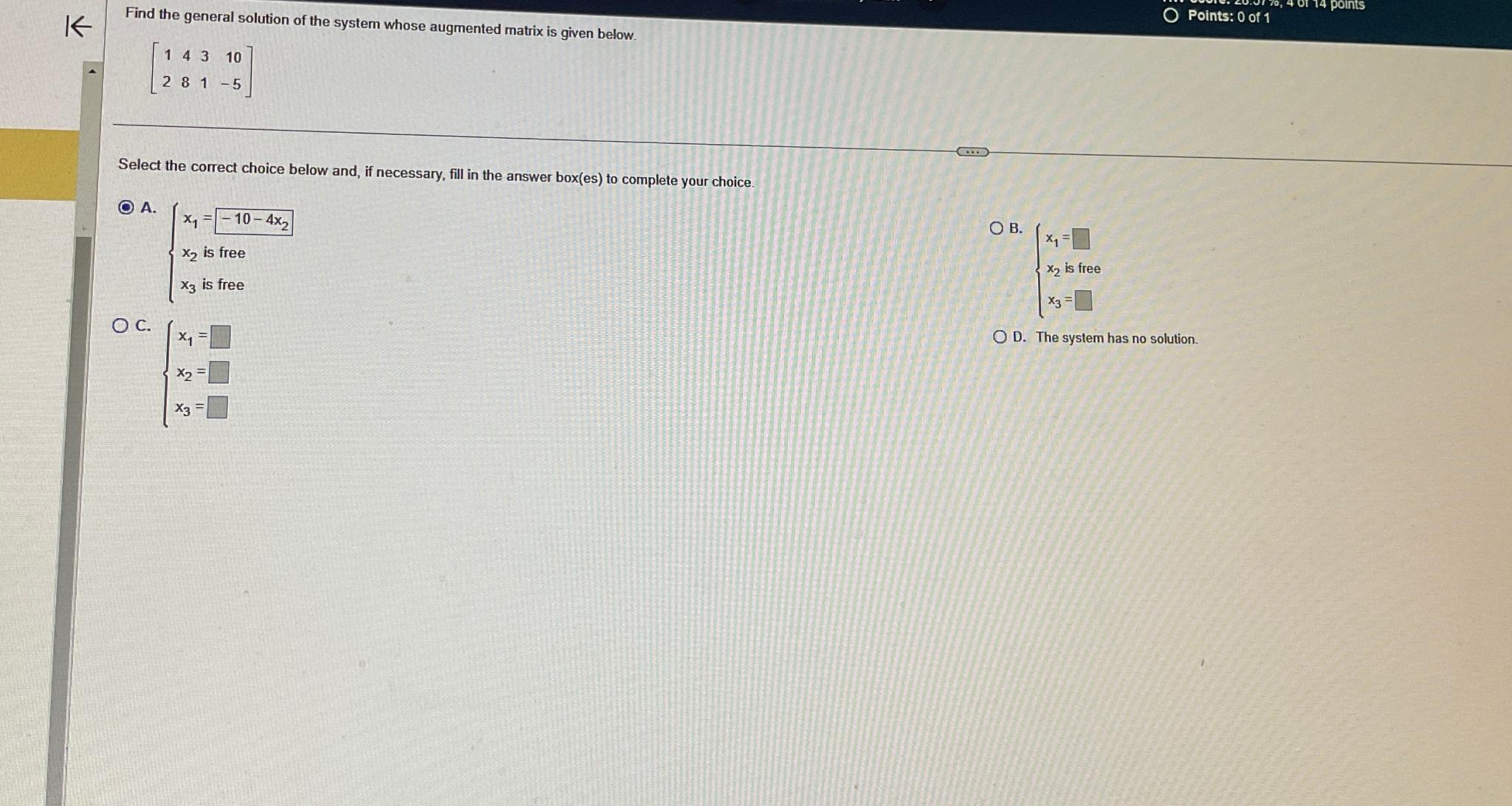 Solved Find the general solution of the system whose | Chegg.com